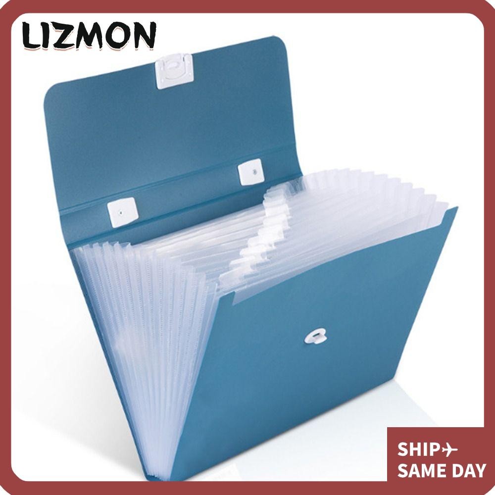 LIZMON Paper Storage Folder, 13 Pockets Waterproof A4 File Folder ...