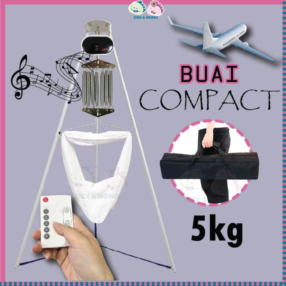 COMPACT SET baby Cradle buai baby SPRING COT BABY TRAVEL WITH MESIN or ...