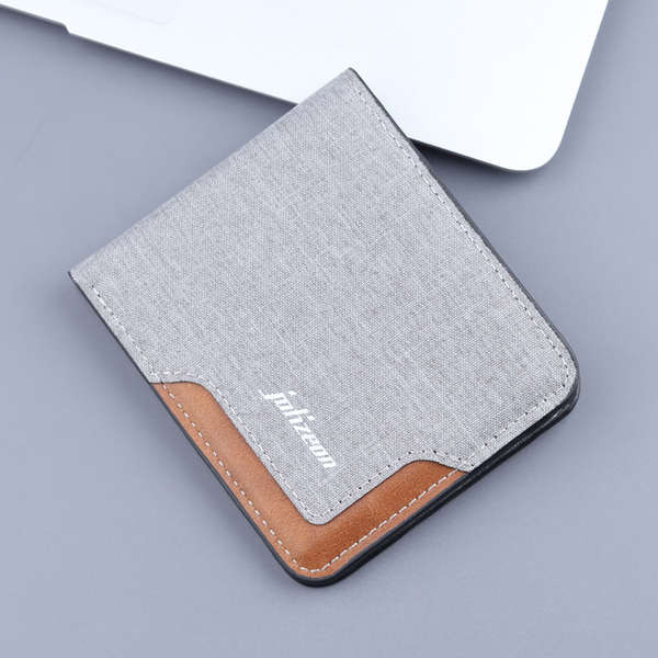 dompet beg duit lelaki beg duit Dompet kanvas pendek lelaki tiga kali ...