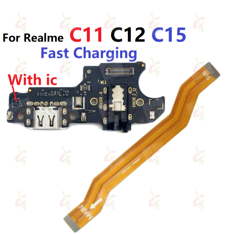 For Realme C11 C12 C15 USB Board LCD Display Main Motherboard Connector ...
