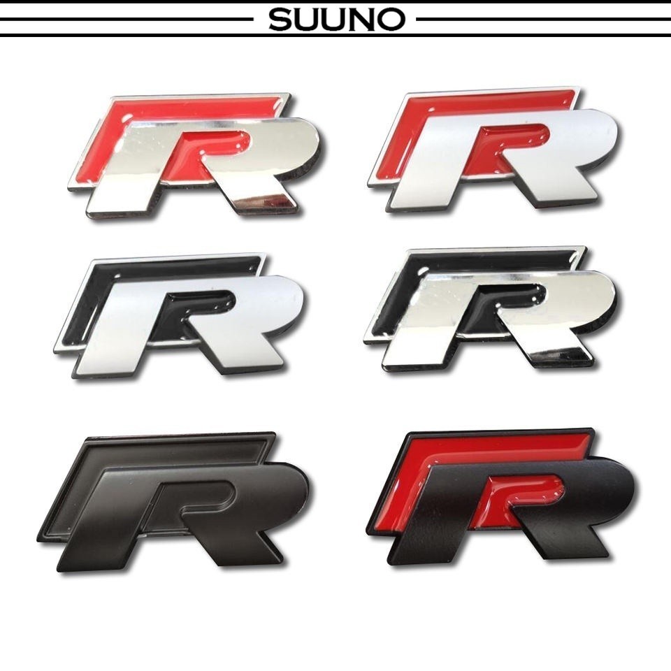 3D R line Logo Car Badge Decal Rear Emblem Volkswagen scirocco Polo ...