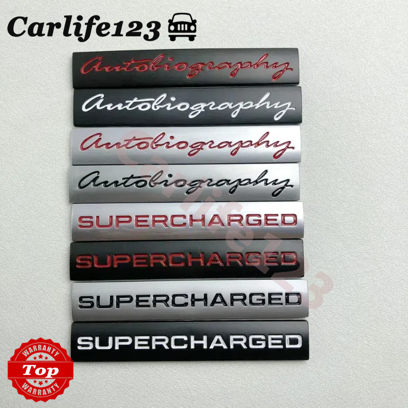 Land Rover Range Rover Autobiography SUPERCHARGED Logo Emblem Badge ...