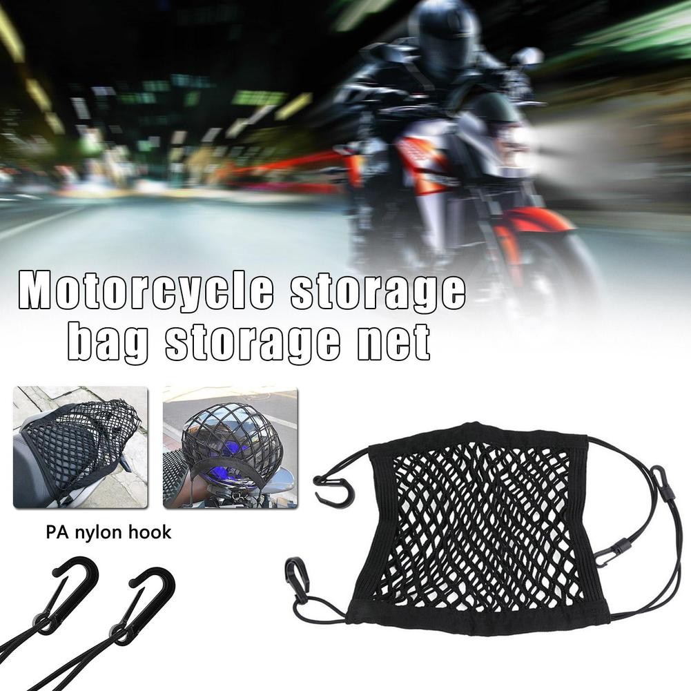 Motorcycle Storage Net Luggage Elasticated Cargo Storage Net Black 23 ...