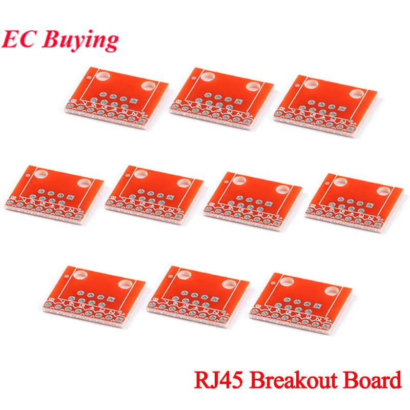 10pcs/5pcs RJ45 Breakout Board Module RJ45 to DIP Adapter Plate ...