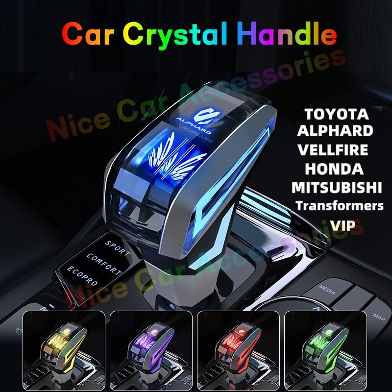 Car crystal gear knob new led rainbow multicolor diamond gear sticks ...