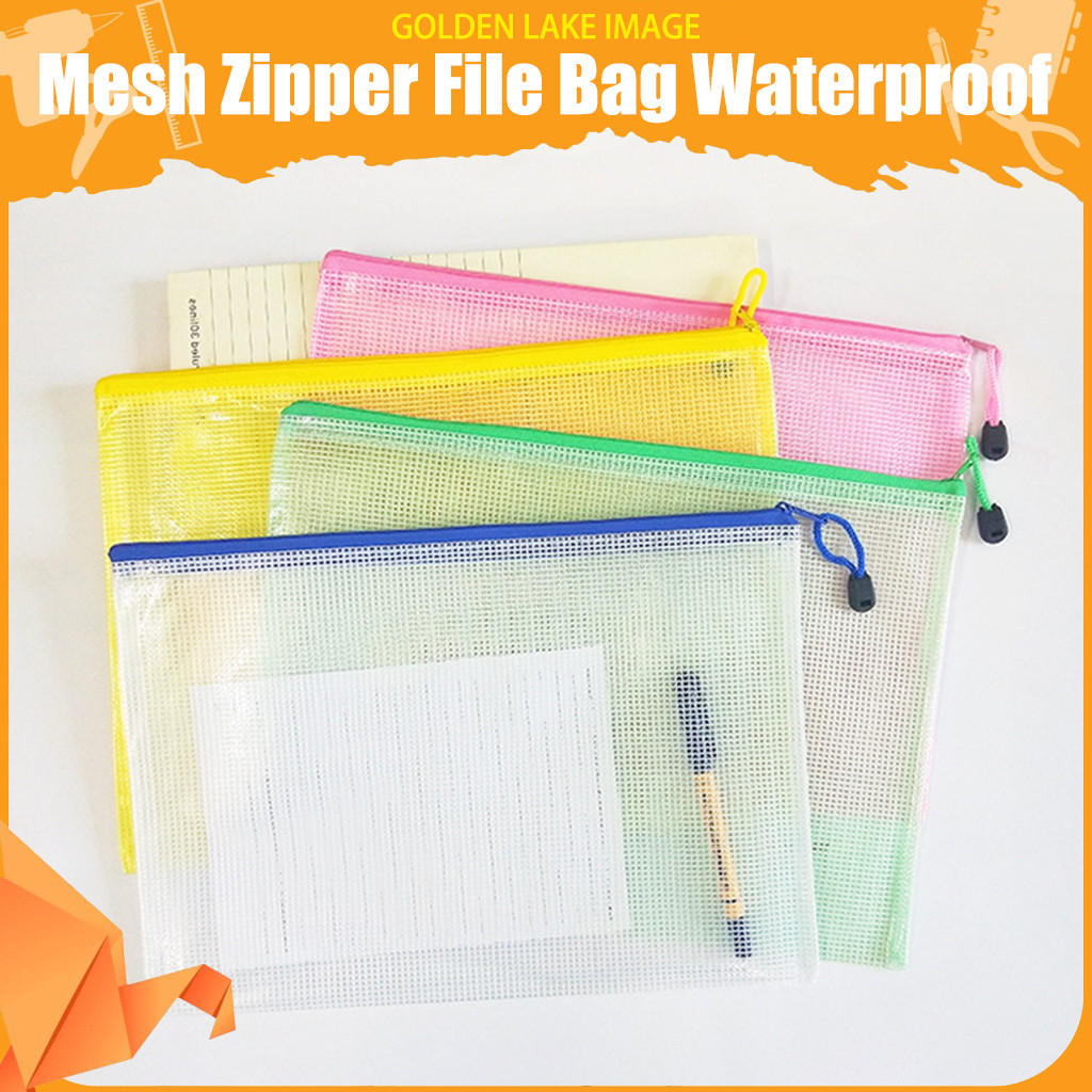A6 A5 A4 A3 B5 B4 Mesh Zipper Bag Zipper File Organizer PVC | Zipper ...
