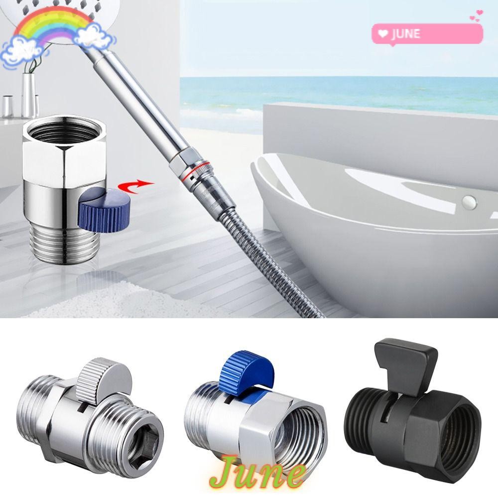 JUNE1 Brass Junction G1/2 Straight-through Bath Water Tap Accessory ...