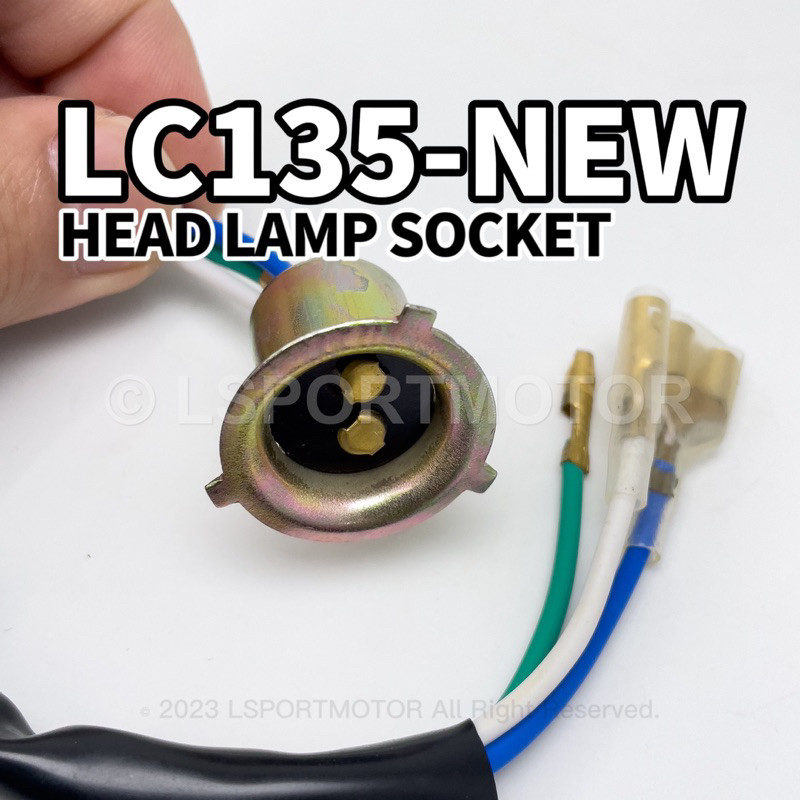 YAMAHA LC135-NEW V2 V3 V4 HEAD LAMP SOCKET FRONT DEPAN LAMPU KEPALA SOCKET WIRE WIRING LC 135 ...