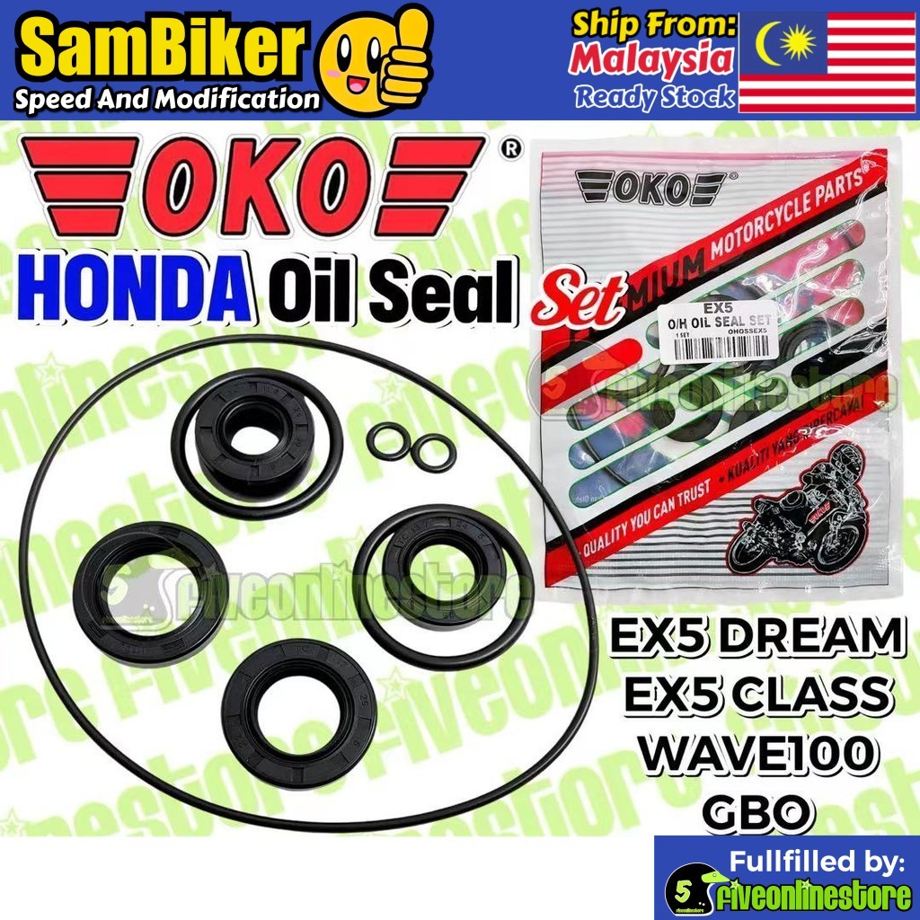 OKO Oil Seal Set Honda EX5 DREAM CLASS1 STARTER C70 GBO WAVE100 KRISS ...