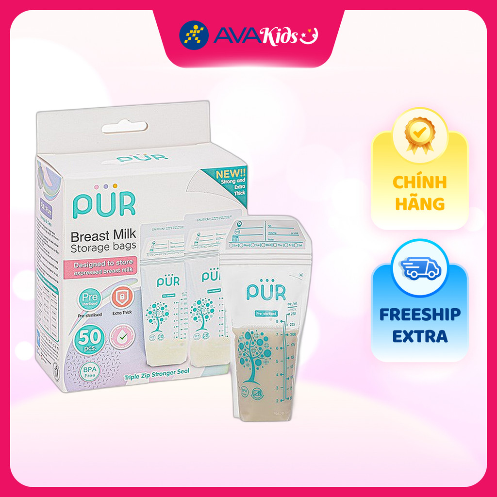 Pur milk storage bags 250ml (50 pieces) | Shopee Malaysia