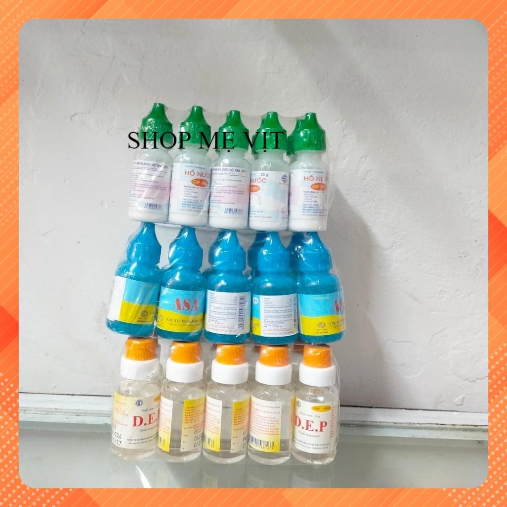 Combo of 10 bottles of solution for external use ASA, DEP water, water ...
