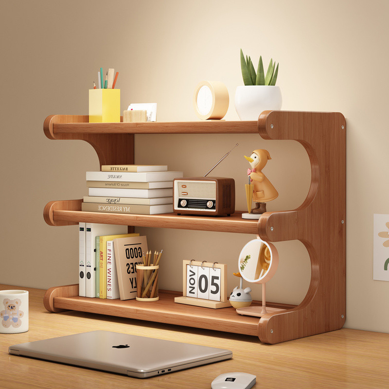 Bookshelf Desktop Shelf Simple Children Combination Desk Storage Rack ...