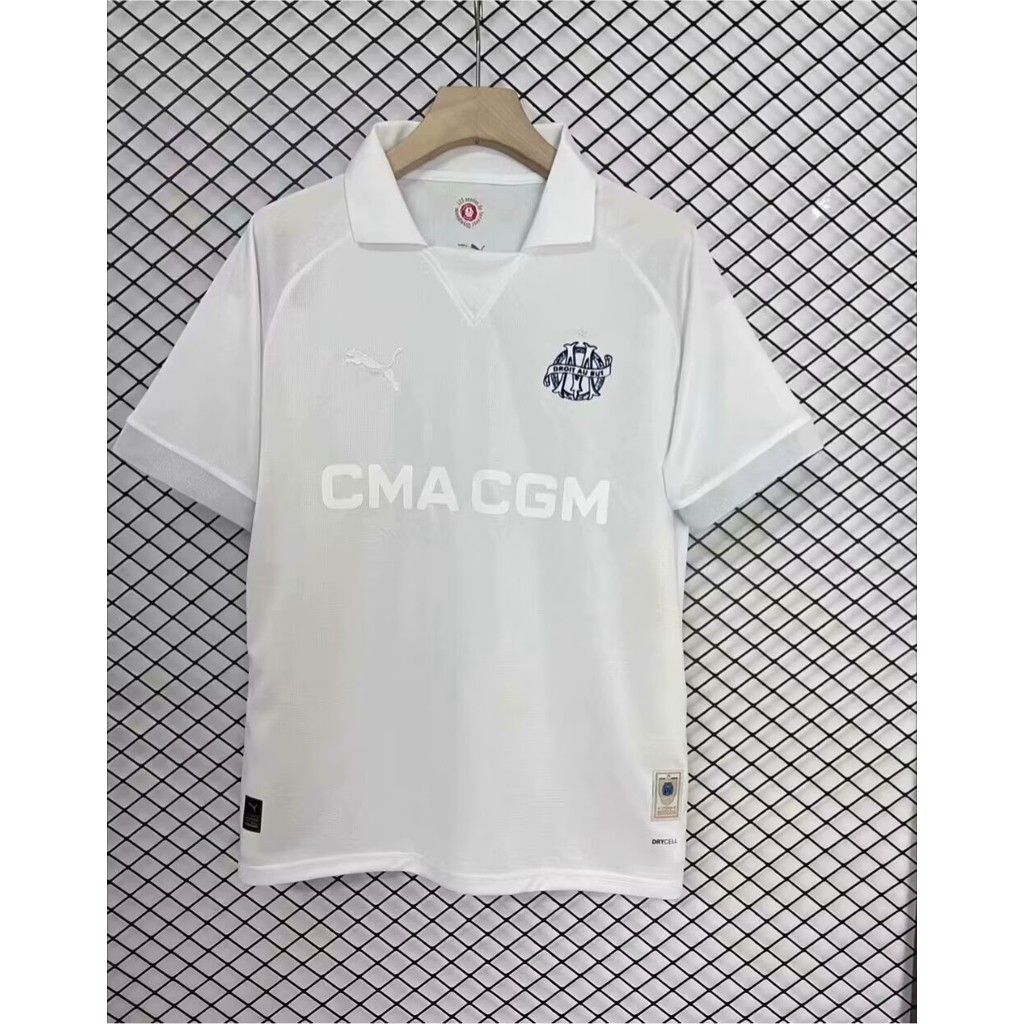 2425 Marseille 125th Anniversary Edition White Football Sports Jersey ...