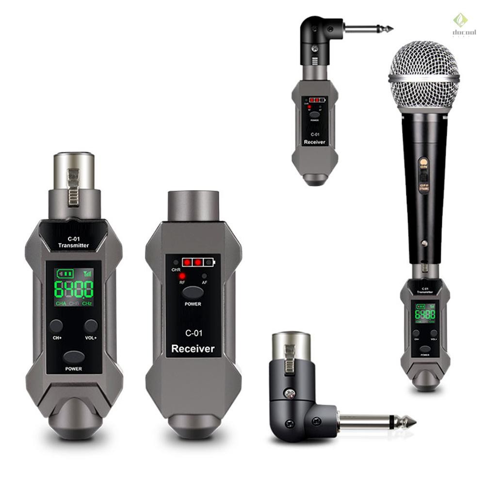 Microphone wired to wireless conversion head equipment signal reception ...