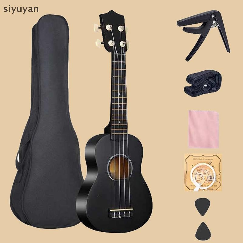 Si 21 Inch Wood Ukulele 4 Strings Beginners Ukulele Kids Gift Starter ...