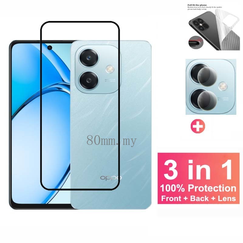 3 in 1 Tempered Glass for OPPO A3x Screen Protector for OPPO A3x A3 Pro ...