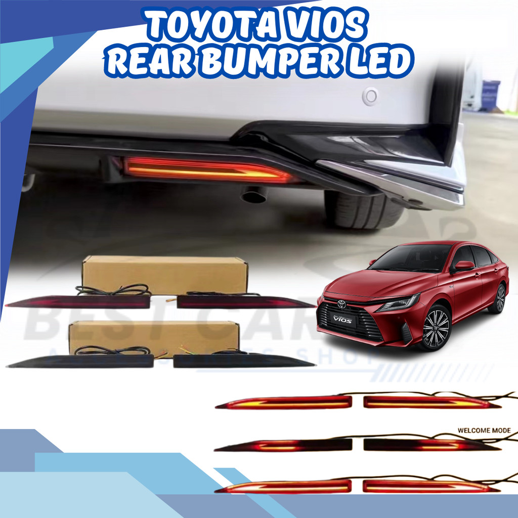 Toyota Vios 2022-2025 Facelift LED Rear Brake Light Running Signal Rear ...