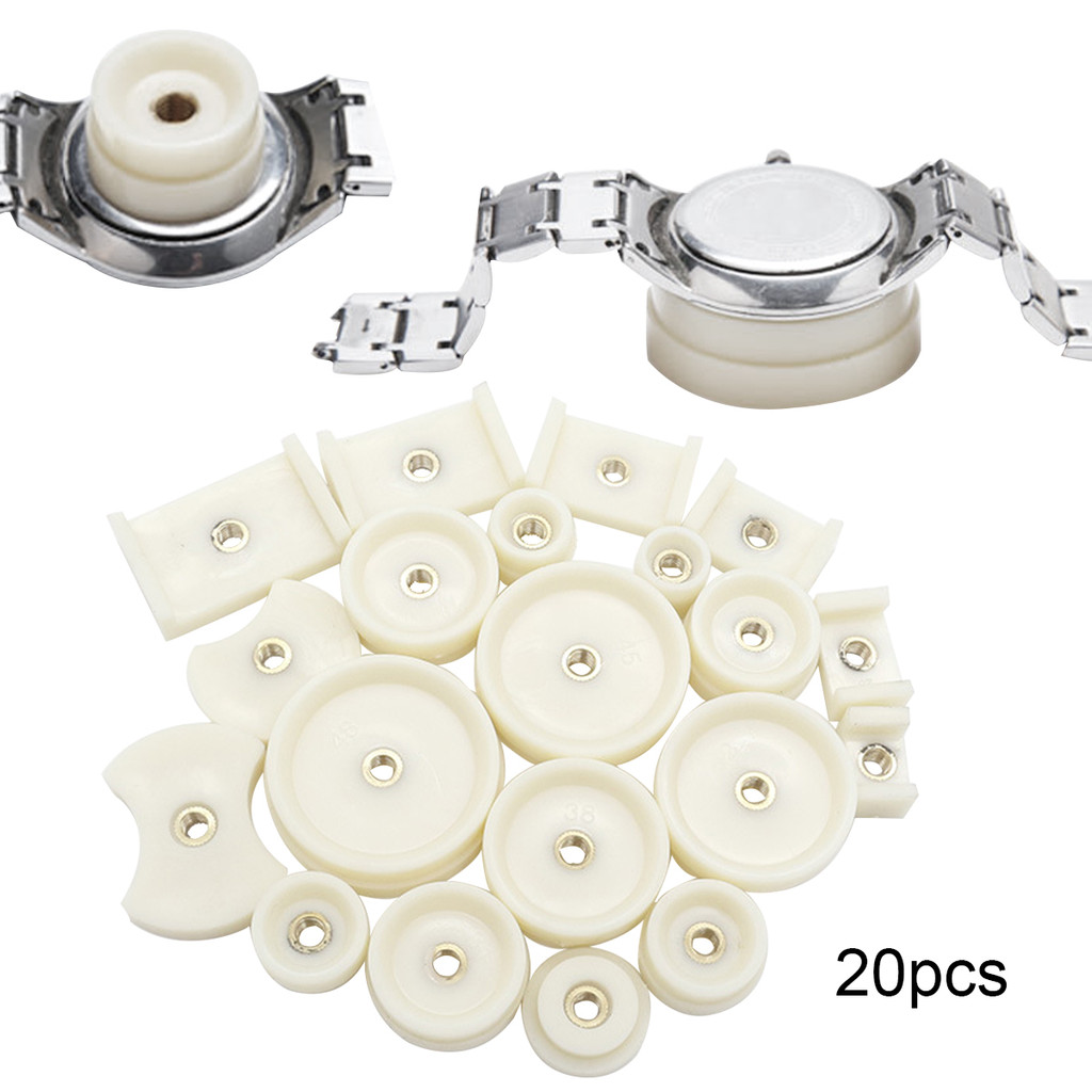 20pcs/Pack Watch Back Press Tool Set Nylon Prevent Slip Fitting Dies ...