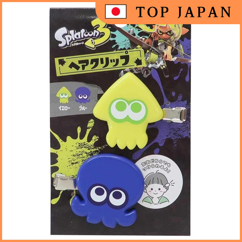Sun Art Splatoon 3 Front Hair Clip Ikai Yellow x Octo Blue SPT-1171 ...