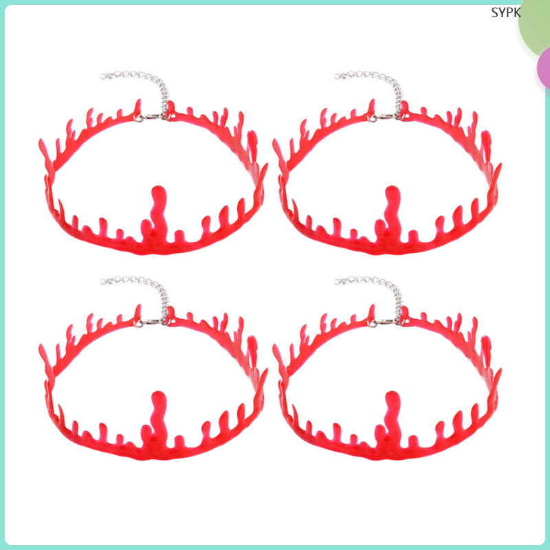 Halloween Costume Accessory Blood Neck Chain Bloody Torque Necklace ...
