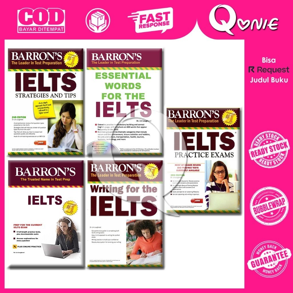 Barron's IELTS 5book Pack | Shopee Malaysia