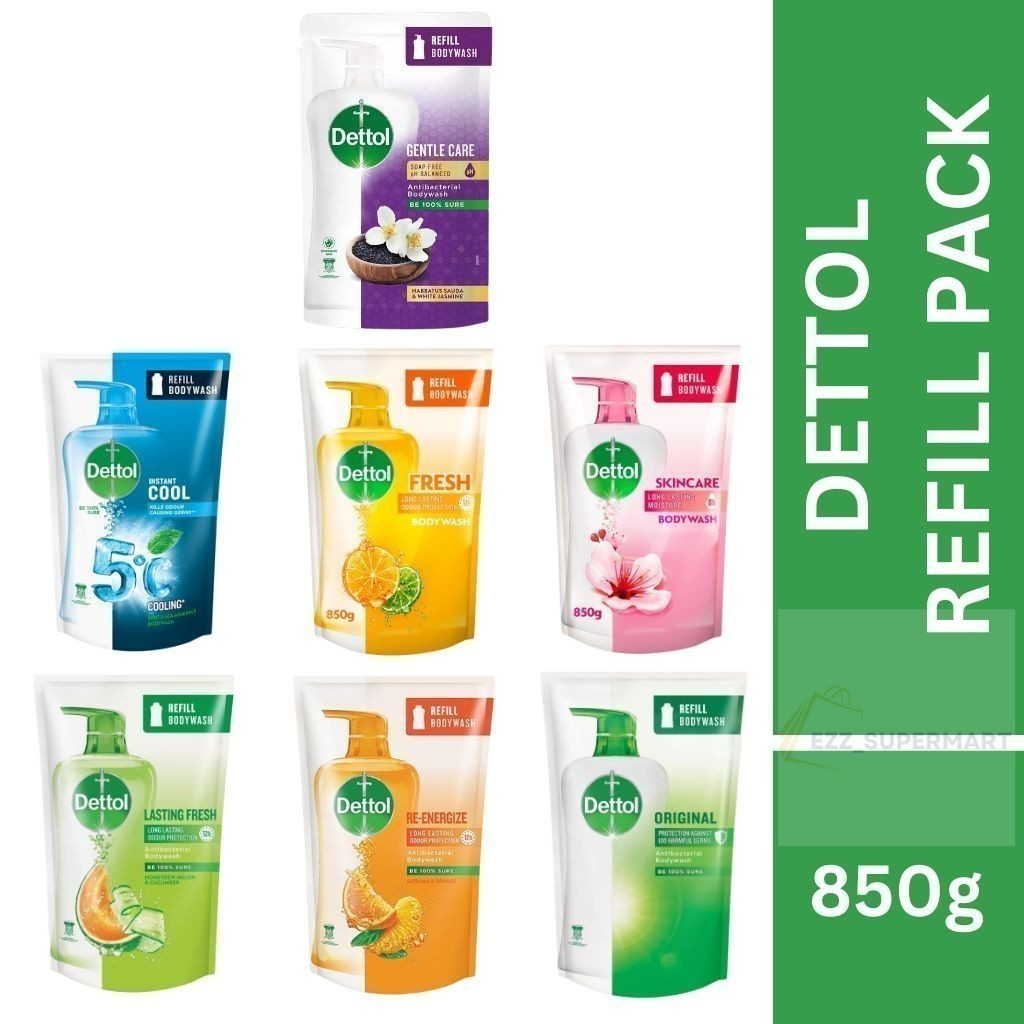 DETTOL Antibacterial Body Wash Refill Pack (750g/850g) | Shopee Malaysia