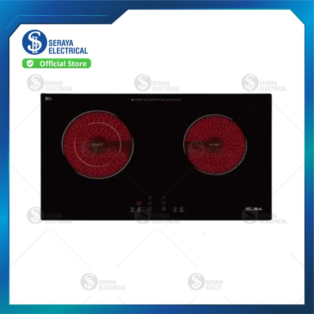 Elba 2 Cooking Zones Built In Ceramic Cooker ECHQ7032STBK | Shopee Malaysia