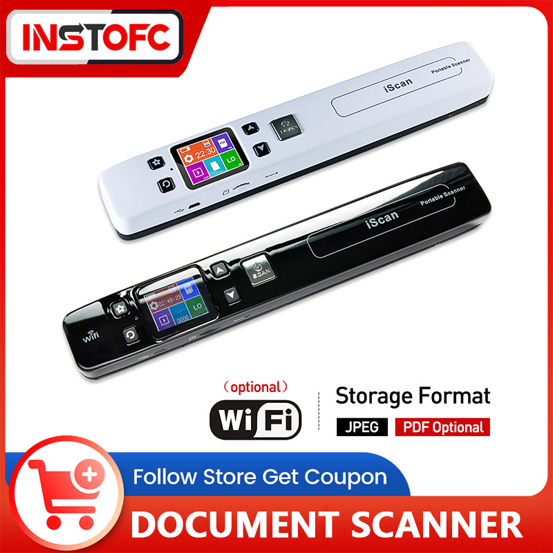 Mini Portable A4 Document Scanner Images JPG Formate Reader Support OCR ...