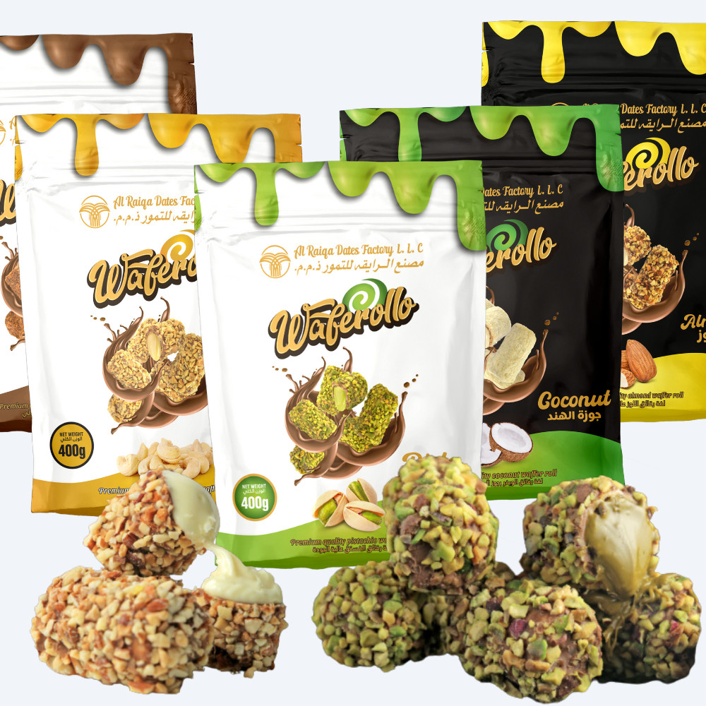 Waferollo Chocolate 400g Coklat (Almond / Biscuit /Cashew / Coconut ...
