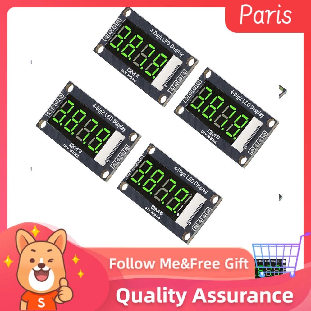 Superparis 4 Sets Digital Tube LED Display Module Digit 7 Segment ...
