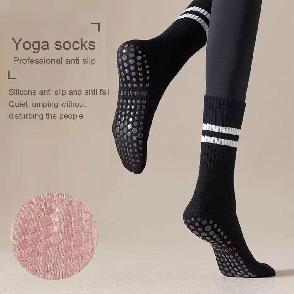 Professional Yoga Socks Shock Absorption Fitness Women Exercise Jumping ...