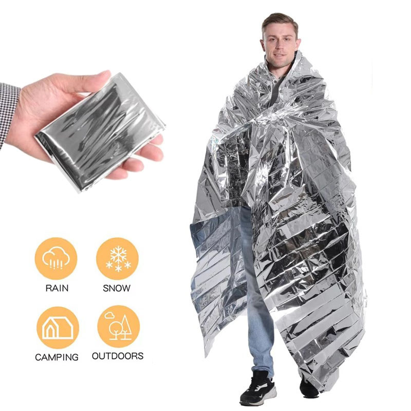 Emergency Blanket Aluminium Reflective Blanket Camping Outdoor Keep ...