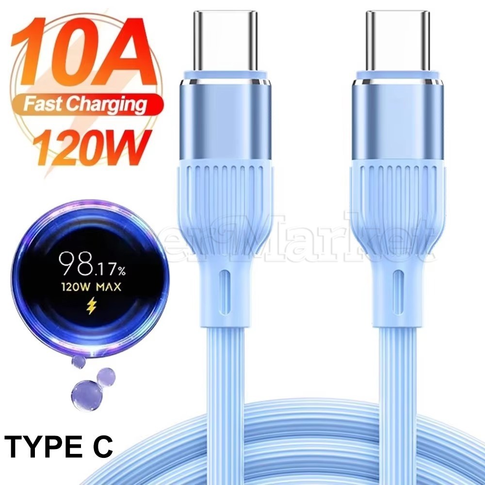 [ Featured ] USB-C Type C Data Cord - 10A Fast Charging Cable - Dual C ...