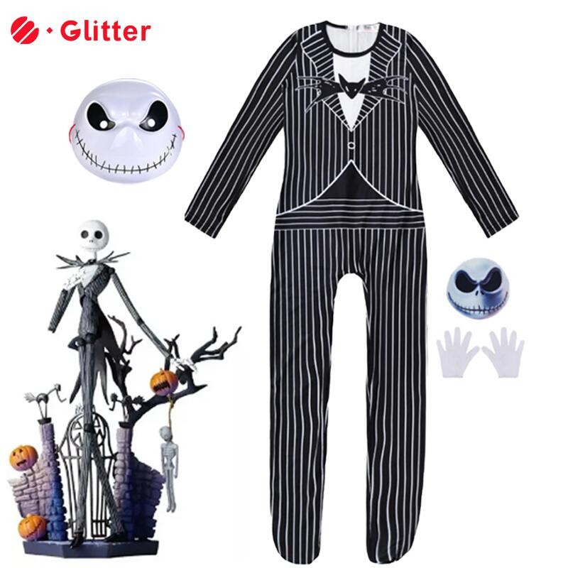 the Nightmare Before Christmas Jack Cosplay Costume for Kids Boy ...