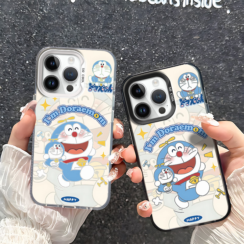 Doraemon Phone Case For iPhone 16 15 14 13 12 11 8 7 Pro Plus Max ...