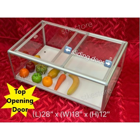Acrylic Fruit & Seafood Display Case / Rak Pamer Buah & Makanan Laut ...