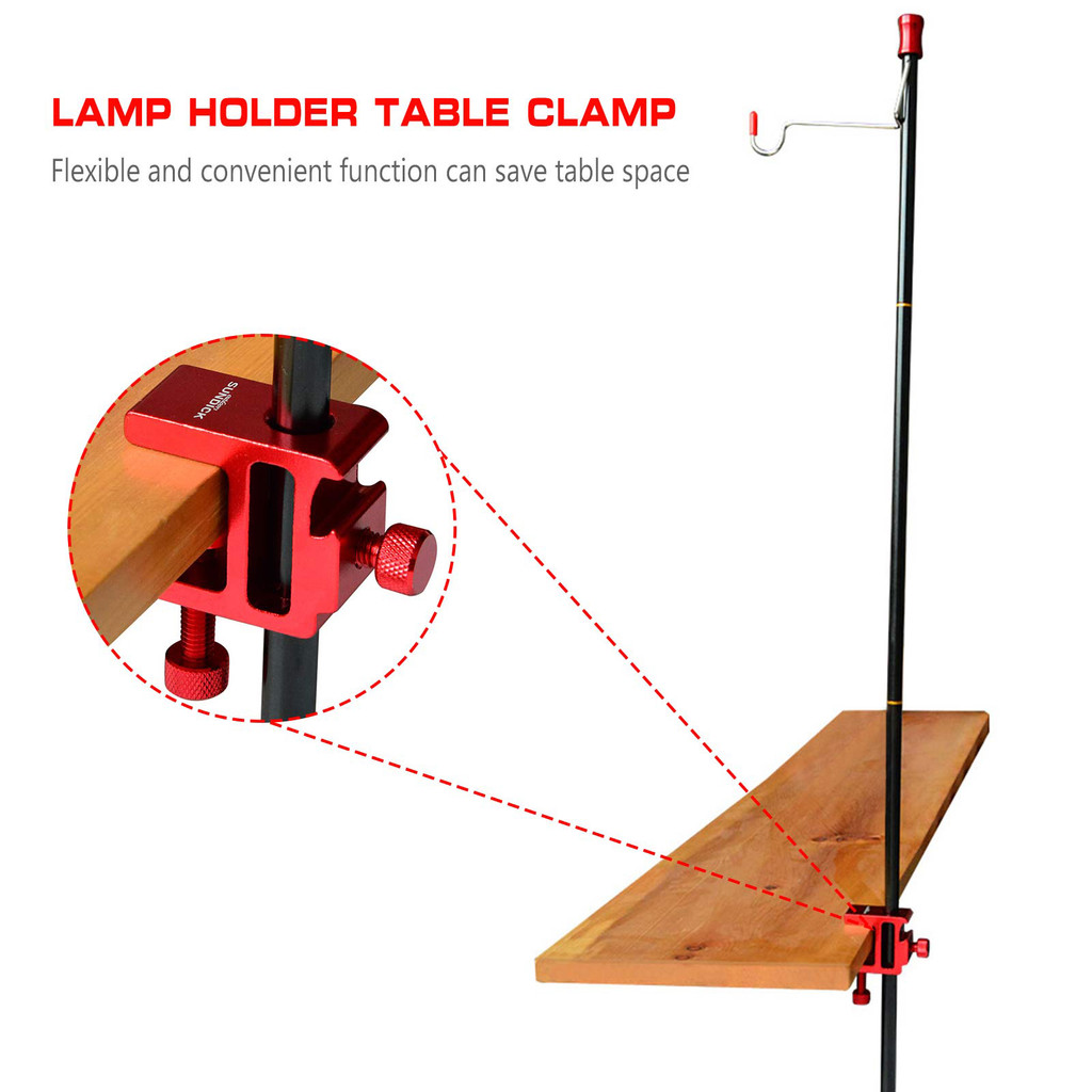 [miaon.my] SUNDICK Lantern Stand Clip Aluminum Alloy Table Clamp for ...