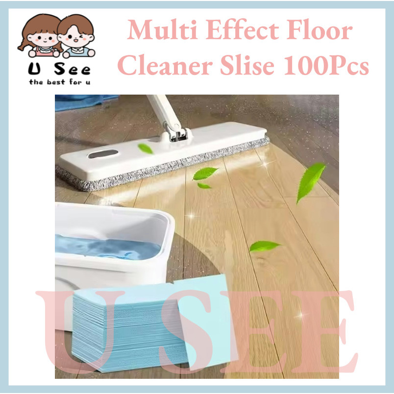 100 Pcs Multi Effect Floor Cleaner Slise Sheet Soap Paper Detergent ...