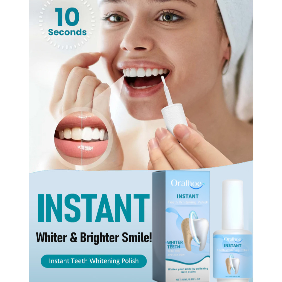 Teeth Glow Lacquer Daily Polishing Instant Stain Removal | Shopee Malaysia