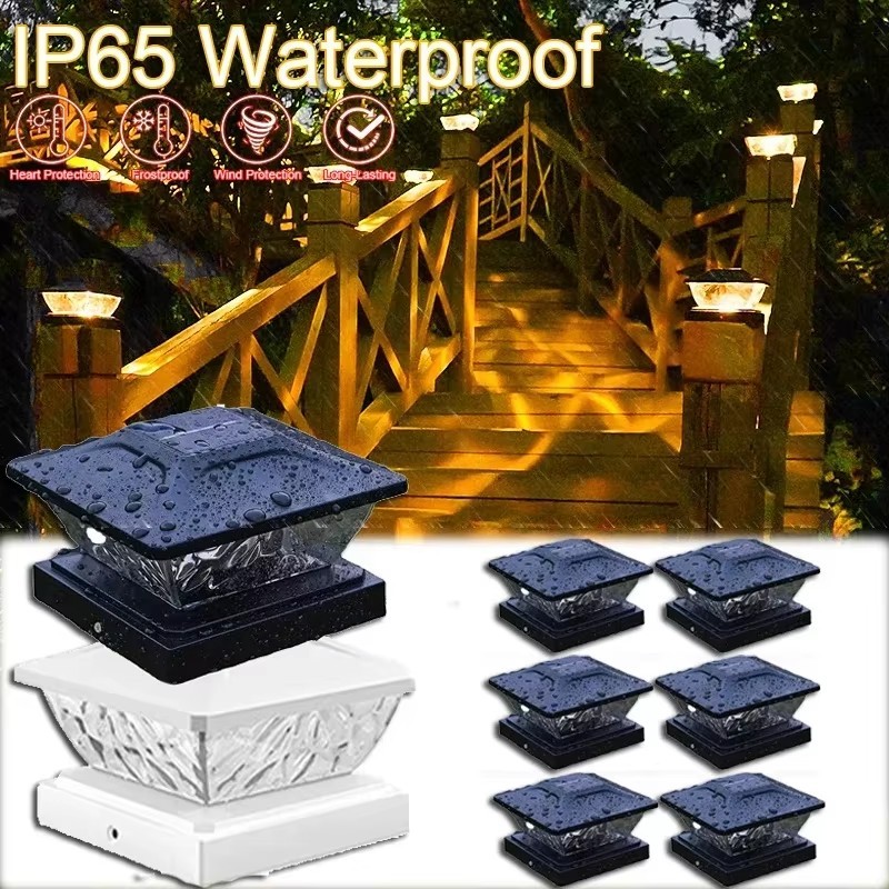Waterproof Lampu Pagar Gate Light Outdoor Pillar Light Solar Gate Lamp ...