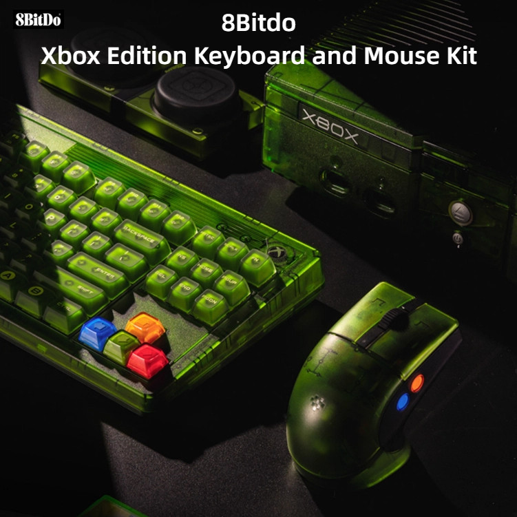 8Bitdo Retro R8 Wireless Mouse Mechanical Keyboard Xbox Version Green ...