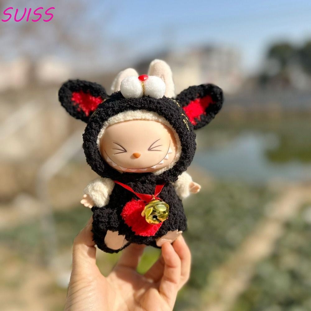 SUISS Sitting Labubu Cloth, Golden Bell Rich Labubu Time Doll's Clothes ...