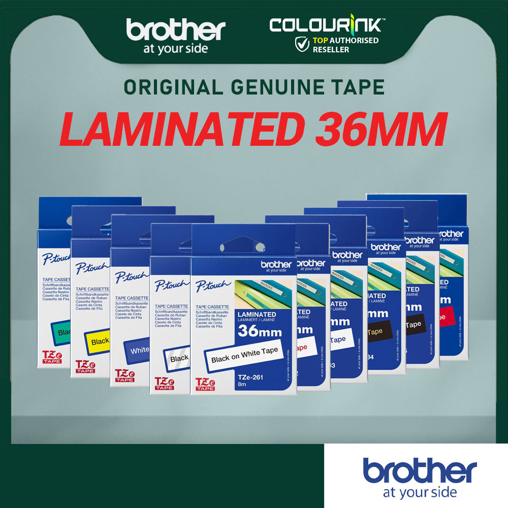 Brother Original TZe 36mm P-Touch Laminated Sticker Tape PT-P900W PT ...