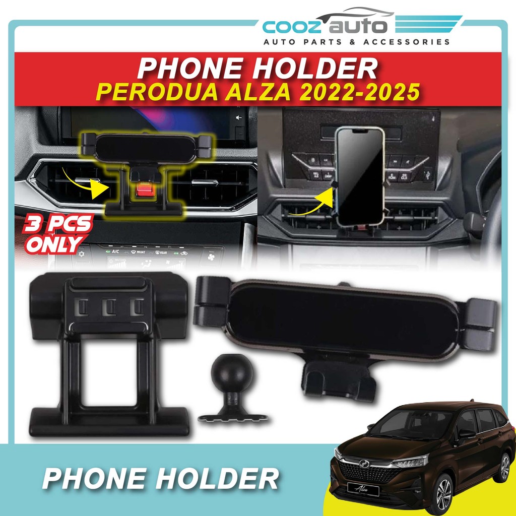Car Perodua Alza 2022 - 2025 Phone Holder OEM Mobile Stand Air Cond ...