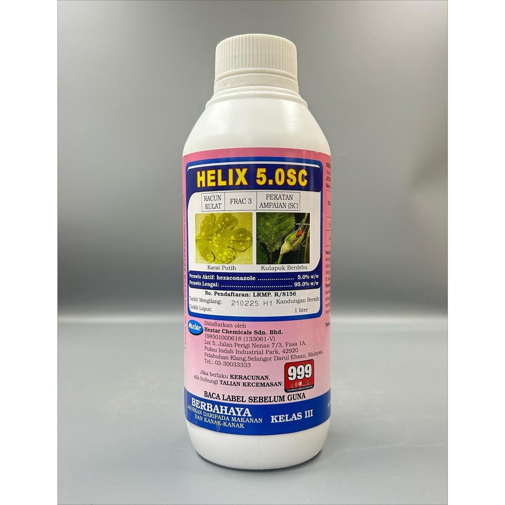 1L Helix 5.0SC Hextar Hexaconazole 5% Fungicide Racun Kulat Hawar Karat ...