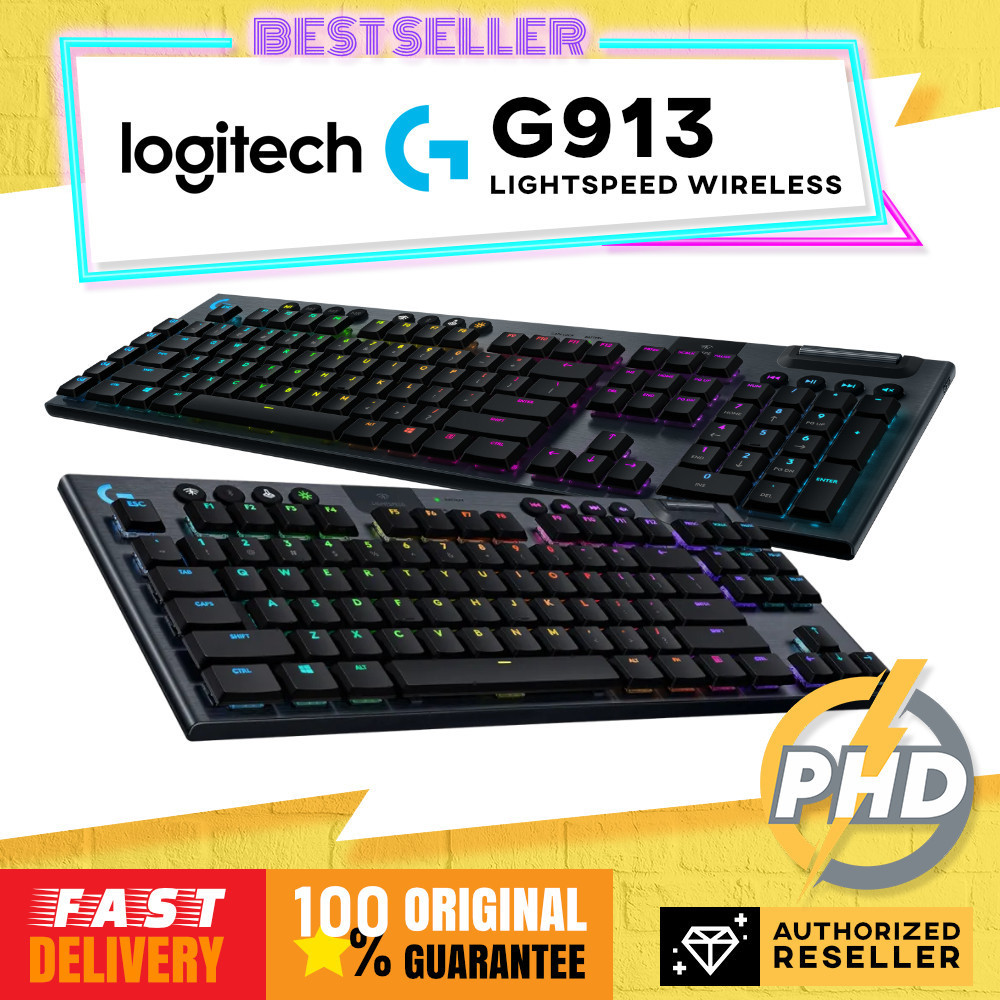 Logitech G913 / Logitech G913 TKL Lightspeed Wireless RGB Mechanical Gaming Keyboard | Shopee ...