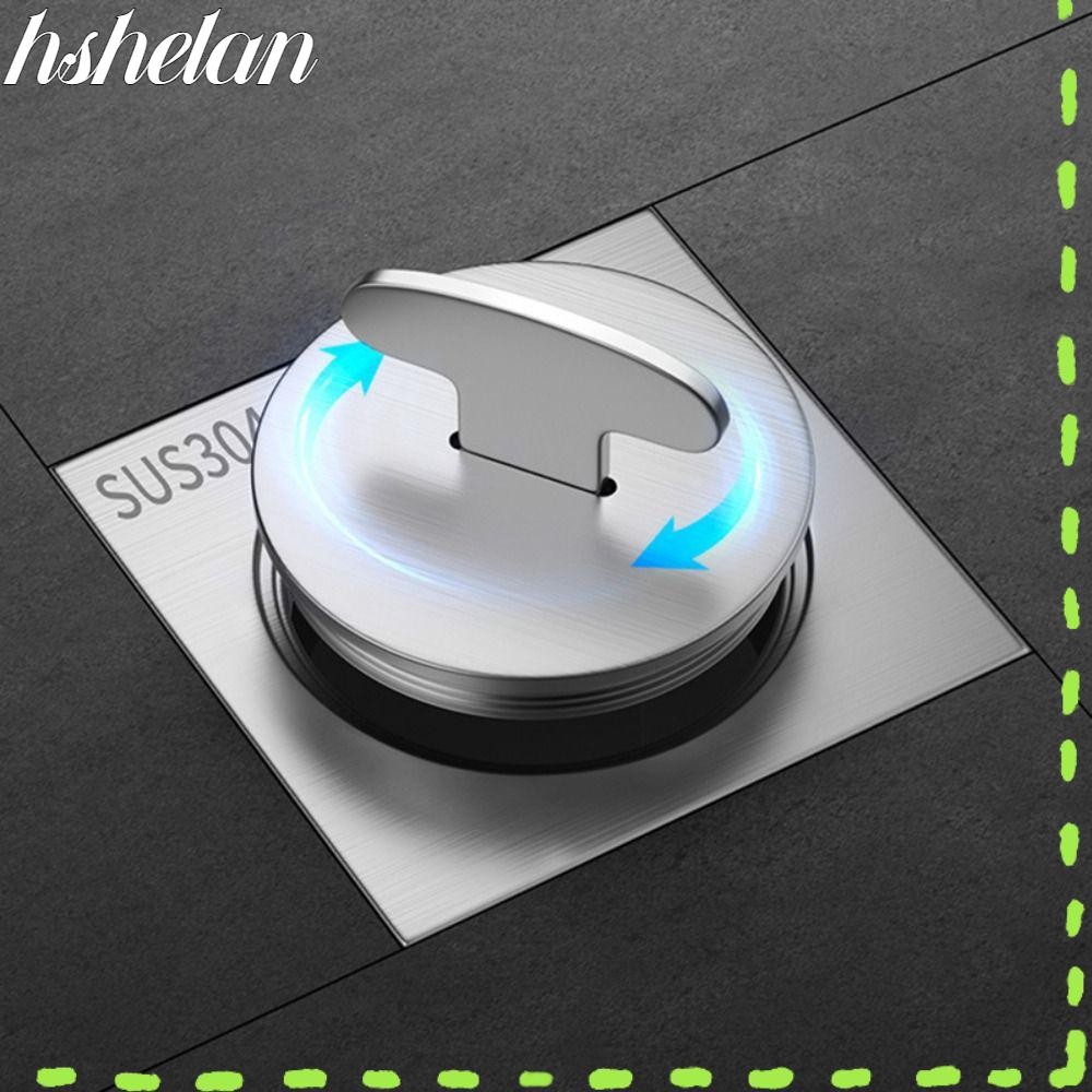 HSHELAA Floor Clean Out, 304 Stainless Steel Square Shower Floor Drain ...