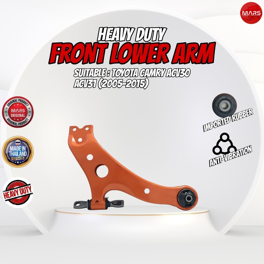 MARS HEAVY DUTY FRONT LOWER ARM TOYOTA CAMRY ACV30 ACV31 (2005-2015 ...