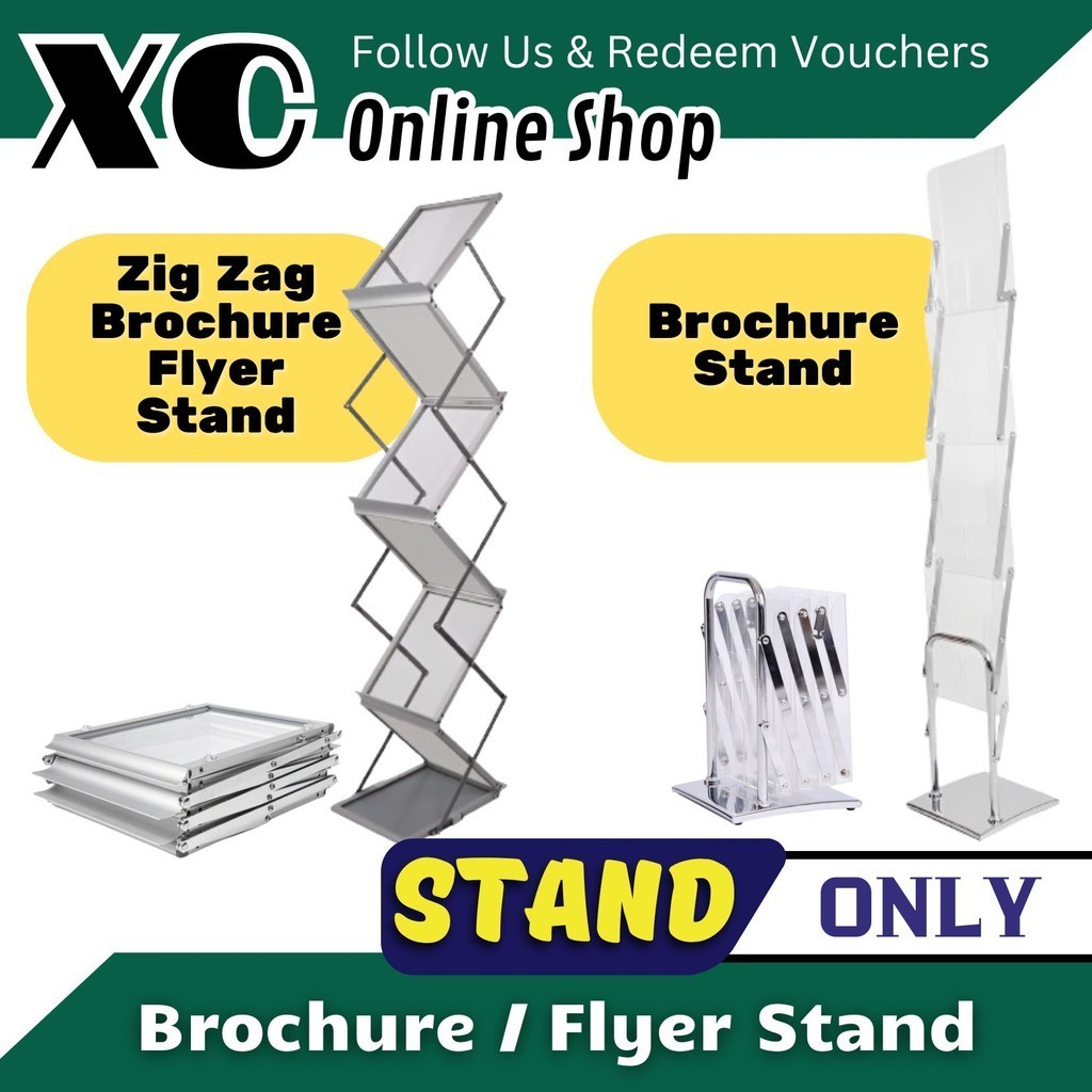 Brochure / Flyer Stand / Zig Zag Brochure Flyer Stand | Shopee Malaysia