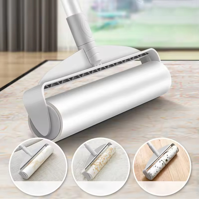 【COD】Long Handle Lint Roller Cleaner Larger Pet Hair Remover Roller ...